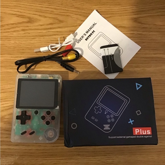 Video Games & Consoles | Get 2 Retro Handheld Transparent Game Console ...